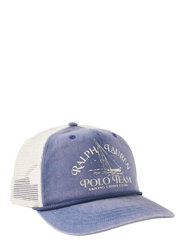 Polo Ralph Lauren Logo-print Cotton-twill Cap - Blue