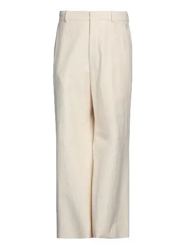 Balmain Cotton Wide Leg Pants - White