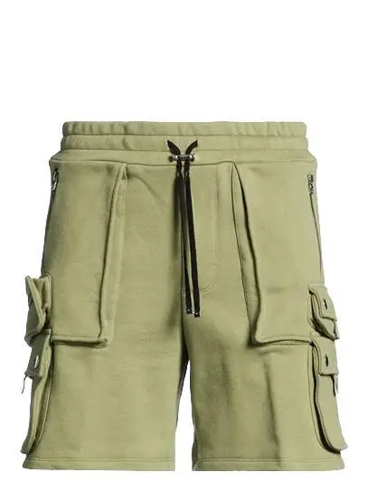 Amiri Cotton Military Cargo Shorts - Green