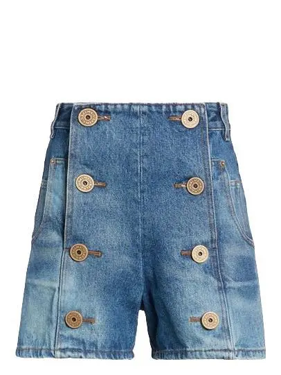 Balmain Denim Shorts - Blue