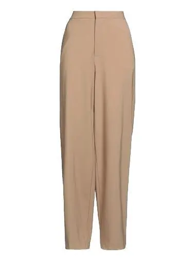 ROBERTO COLLINA Wide-leg Wool Blend Pants - Beige