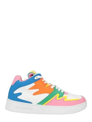 METALGIENCHI Soft Leather High-top Sneakers - Pink