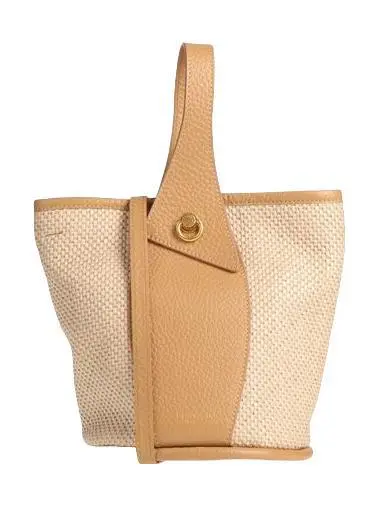 GIANNI CHIARINI Handbag In Raffia And Leather - Sand