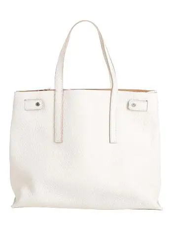 GIANNI CHIARINI Leather Shopper Bag - Off White