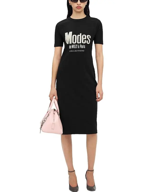 WILLY CHAVARRIA Modes De Willy T-shirt Dress - Black