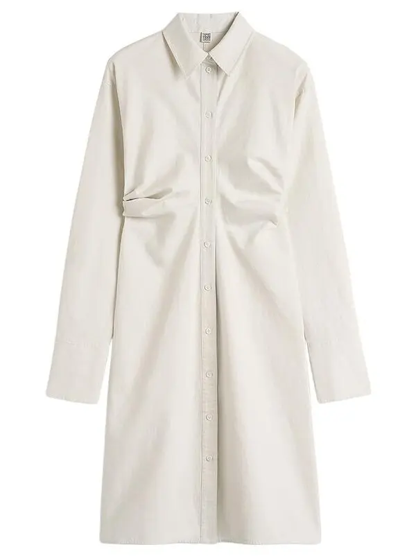 TOTEME Slouch Shirt Dress - Off-white