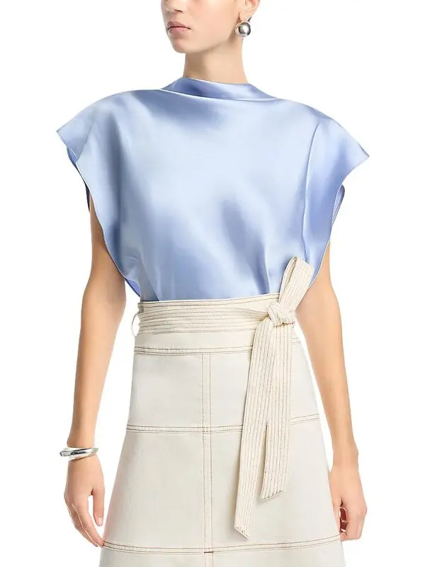 Tanya Taylor Adrien Top - Powder Blue