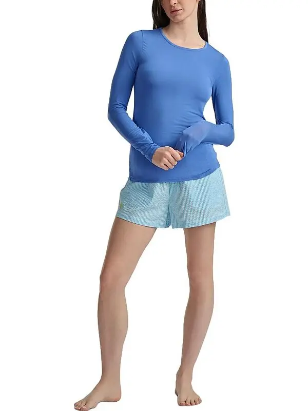 Polo Ralph Lauren Sheer Long Sleeve Top - Amparo Blue