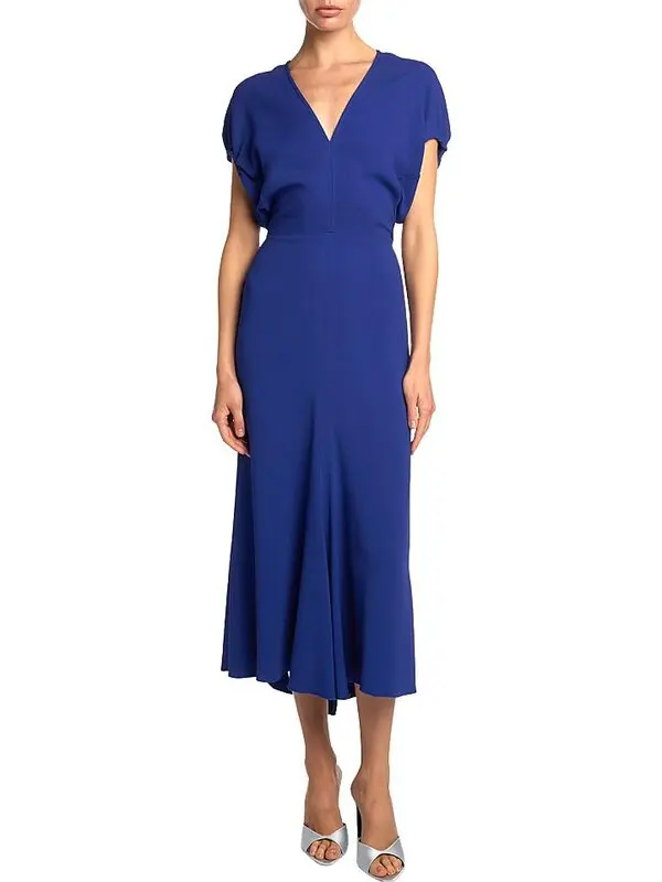 Victoria Beckham Edith Midi Dress - Bright Indigo