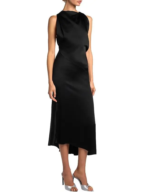 Victoria Beckham Sleeveless Twist Dress - Black