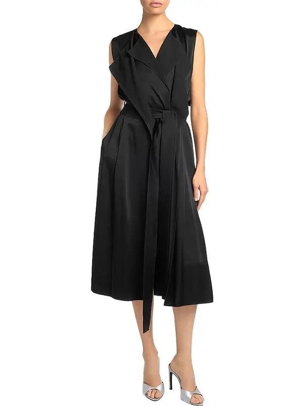 Victoria Beckham Sybil Midi Dress - Black