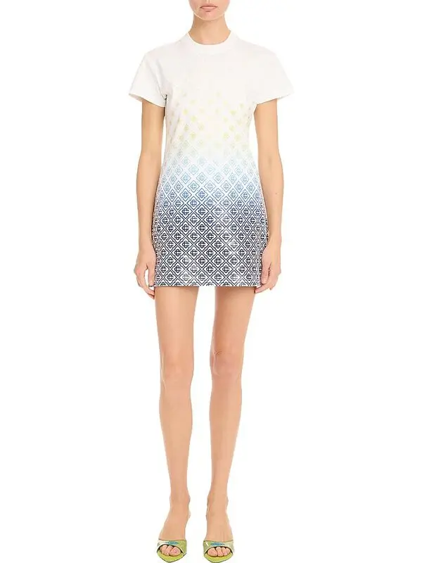 Casablanca Monogram T-shirt Dress - Monogram Gradient