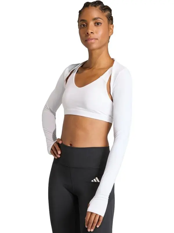 Adidas Primelift Essentials Workout Contour Shrug - White