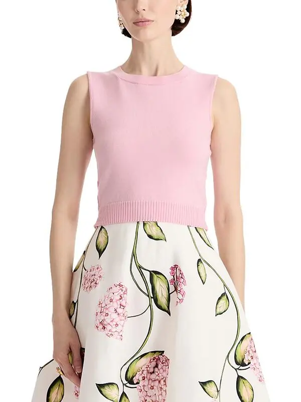 Oscar De La Renta Sleeveless Wool Sweater - Pink