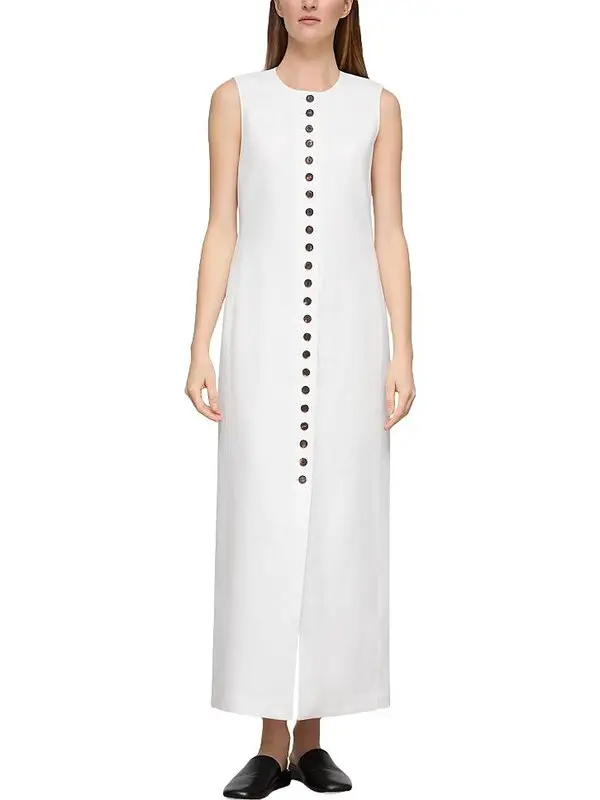 Lafayette 148 New York Sleeveless Maxi Dress - White