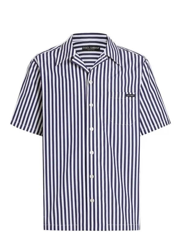 Dolce & Gabbana Hawaii Striped Poplin Shirt - Multicolor