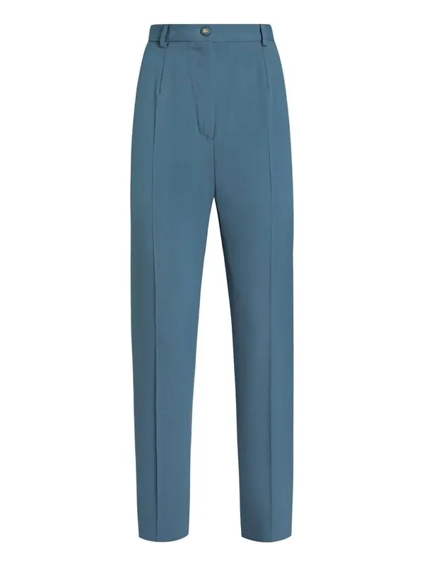 Dolce & Gabbana Wool Cigarette Trousers - Blue