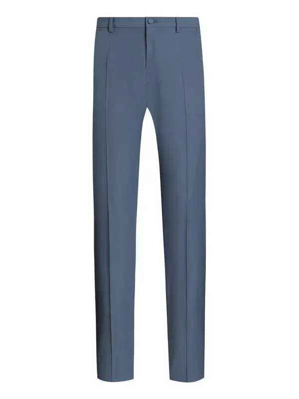 Dolce & Gabbana Wool Poplin Trousers - Azure