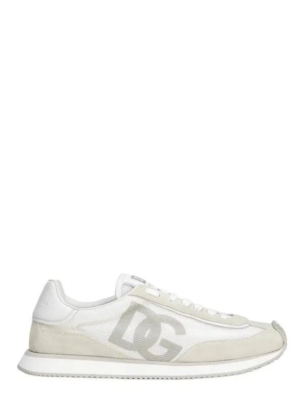 Dolce & Gabbana Dg Aria Mixed-material Sneakers - White