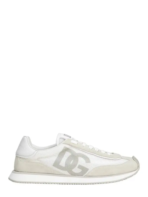 Dolce & Gabbana Mixed-material Dg Cushion Sneakers - White