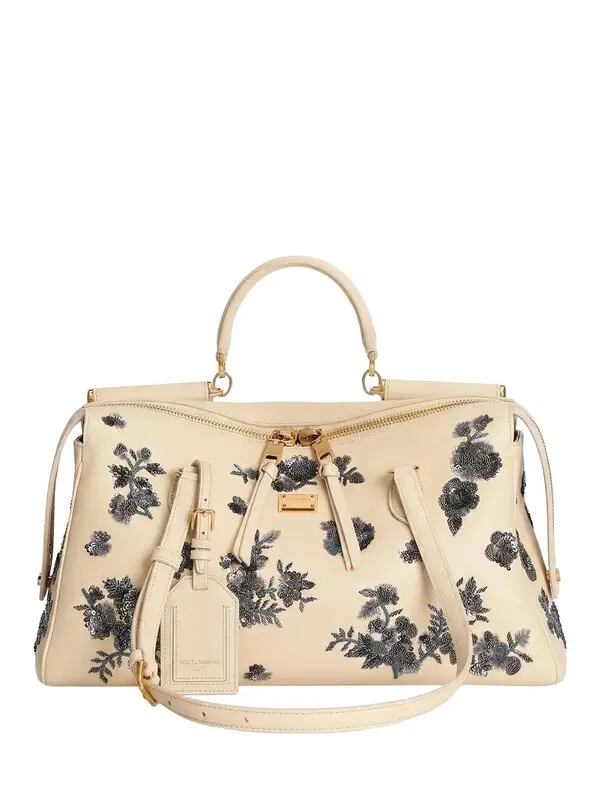 Dolce & Gabbana Vittoria Handbag With Embroidery - Multicolor