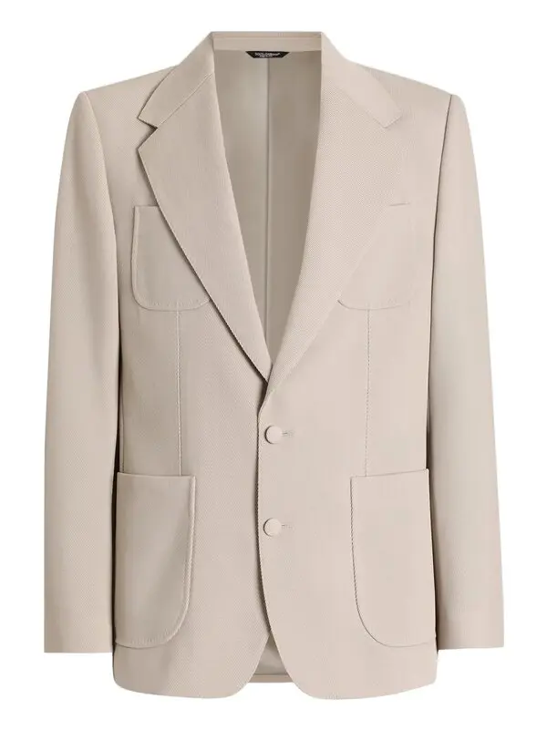 Dolce & Gabbana Portofino Wool Jacket - Beige