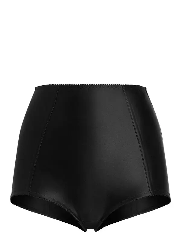 Dolce & Gabbana Satin Culottes Shorts - Black