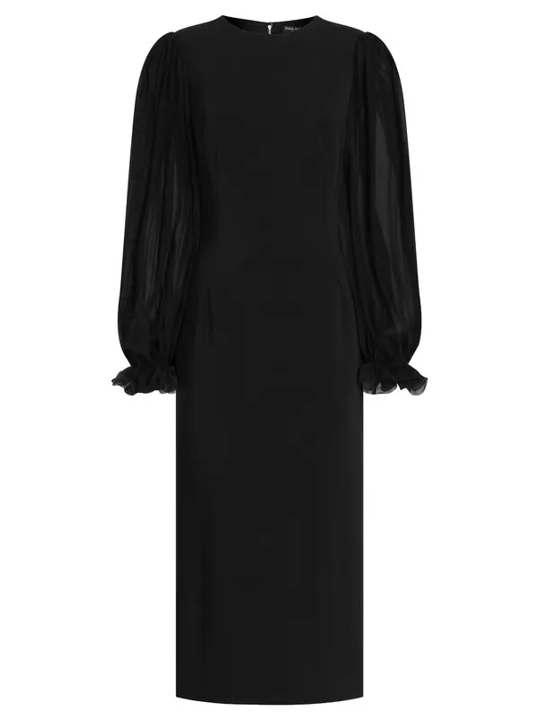 Dolce & Gabbana Structured Cady Dress - Black
