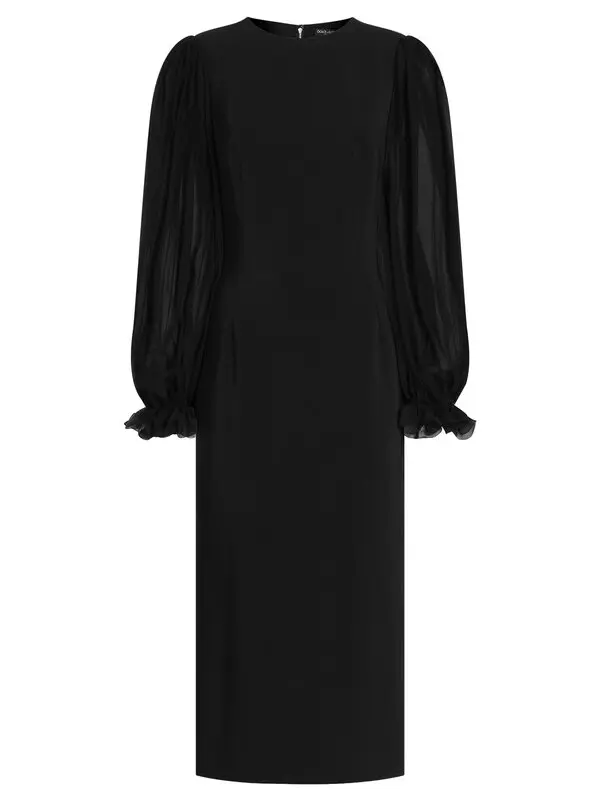 Dolce & Gabbana Structured Cady Dress - Black