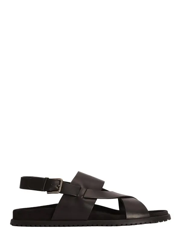 Dolce & Gabbana Calfskin Sandals - Black