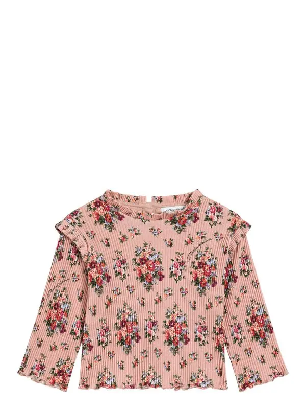 Dolce & Gabbana Floral-print Cotton T-shirt - Multicolor