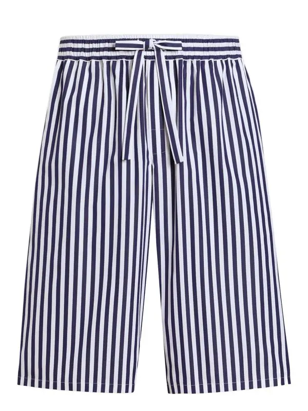 Dolce & Gabbana Striped Poplin Bermuda Shorts - Multicolor