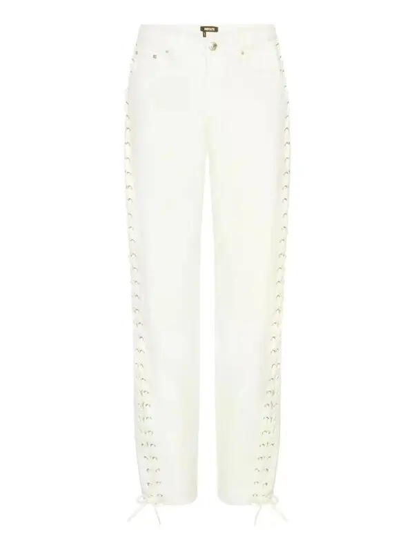ROTATE BY BIRGER CHRISTENSEN Laced Jeans - White