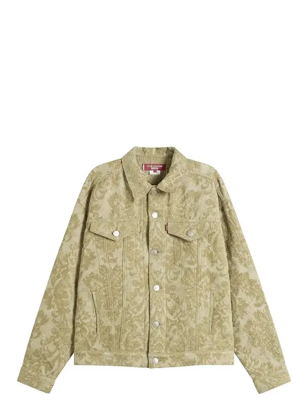 Junya Watanabe X Levi’s Floral Jacquard Trucker Jacket - Beige
