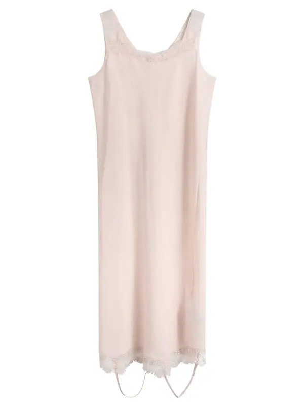 MAISON MARGIELA Lace Cami Midi Dress - Pink