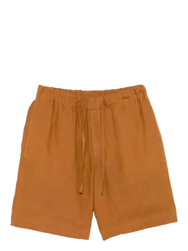 Sandro Drawstring Deck Shorts - Brown