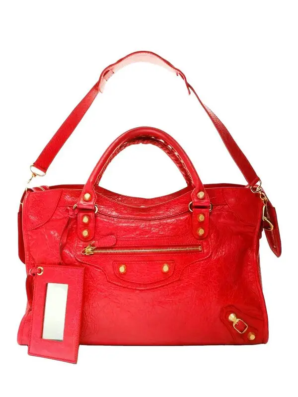 Balenciaga 2000s Giant City Bag - Red