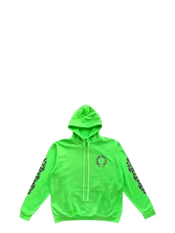 Chrome Hearts Miami Scroll Logo Hoodie - Green