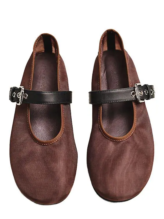TONY BIANCO Mimzy Mary Jane Flats - Chocolate