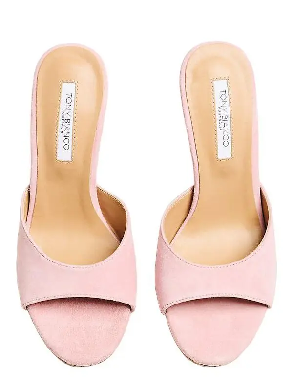 TONY BIANCO Victoria Heeled Mules - Blossom