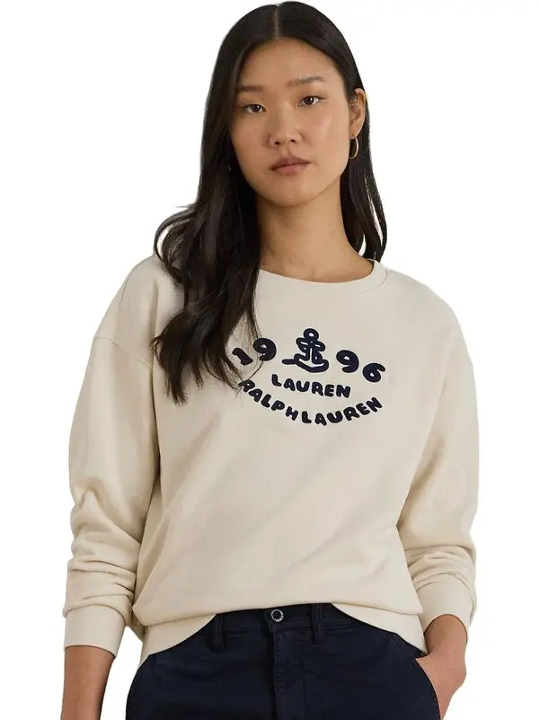 Ralph Lauren Cotton French Terry Pullover - Mascarpone Cream