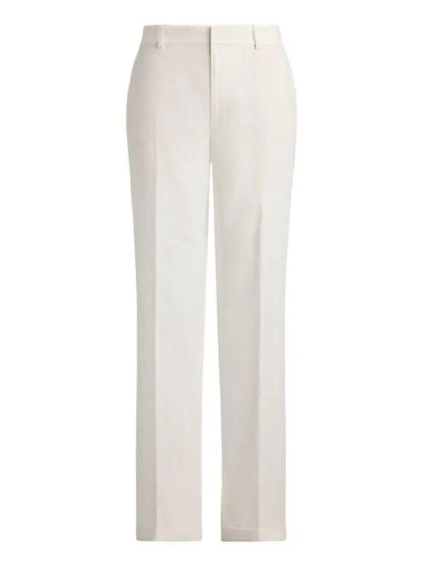 Ralph Lauren Linen High-rise Straight Pant - Nevis