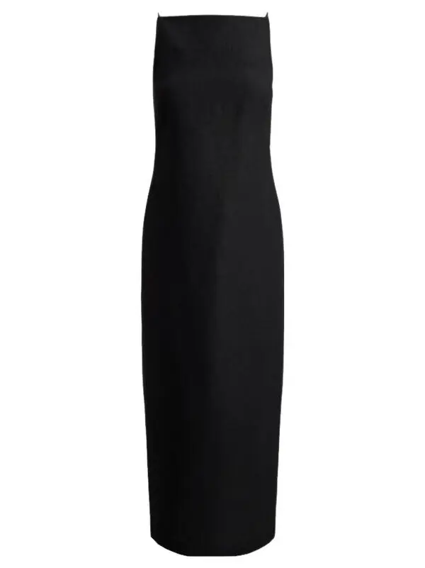 Ralph Lauren Linen Column Dress - Polo Black