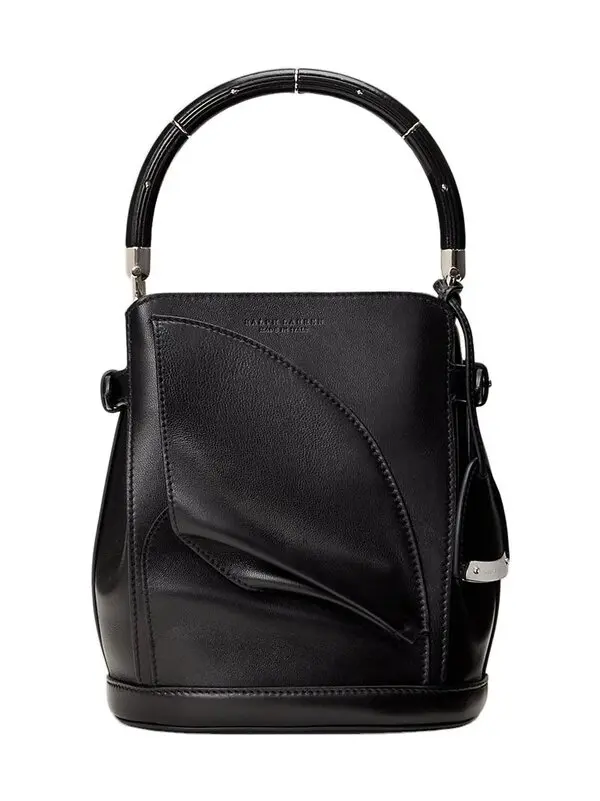 Ralph Lauren The Small Floral Bucket Bag - Black