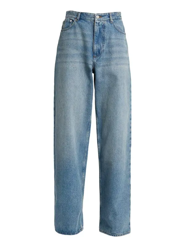 Erdem Rigid Mid-rise Straight-leg Jeans - Light Blue