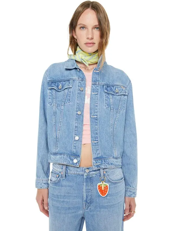 MOTHER The Bruiser Denim Jacket - Blue