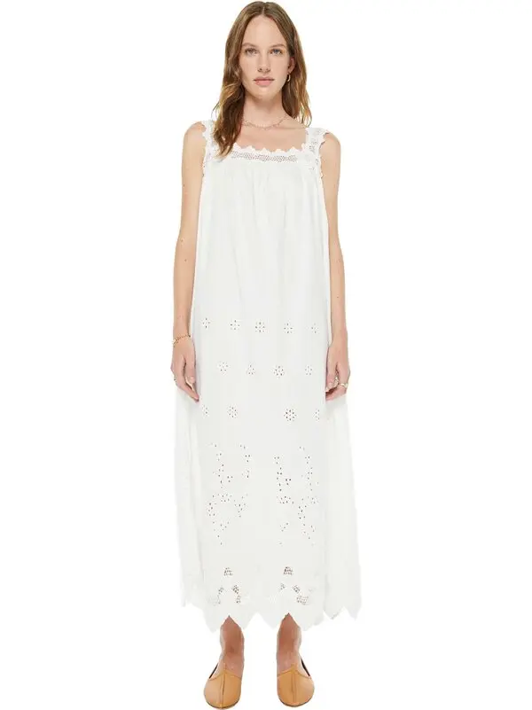 MOTHER The Lullaby Maxi Skirt - White