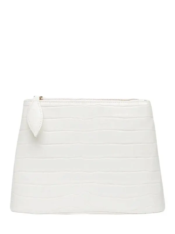 LIFFNER Zip Clutch - White