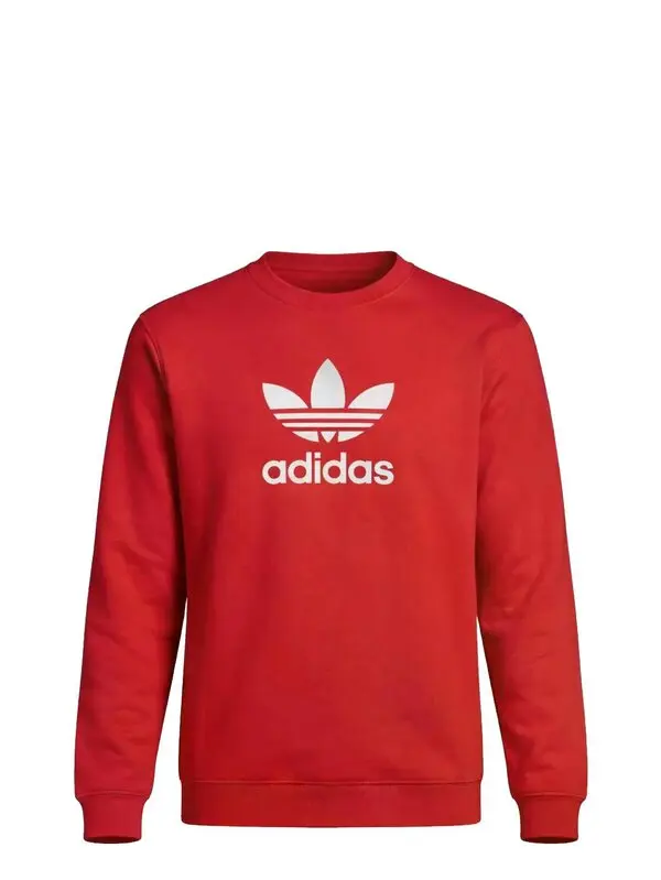 Adidas Logo-print Sweatshirt - Red