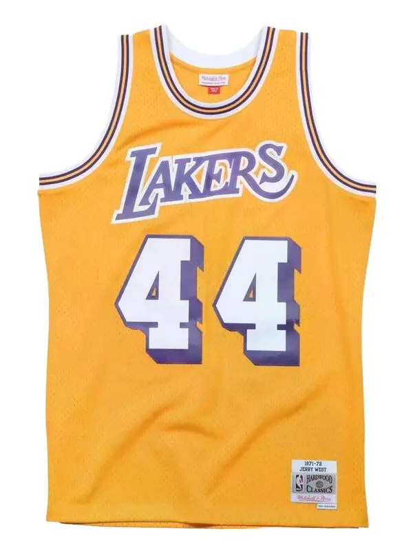 Mitchell & Ness Nba La Lakers 71 Jerry West Authentic Jersey Vest Top - Yellow